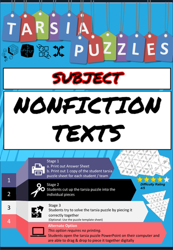 Non-fiction text puzzles | Teaching Resources