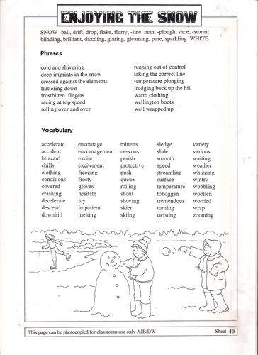 U.K. Extreme Winter Weather | Teaching Resources
