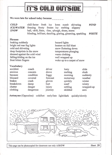 U.K. Extreme Winter Weather | Teaching Resources