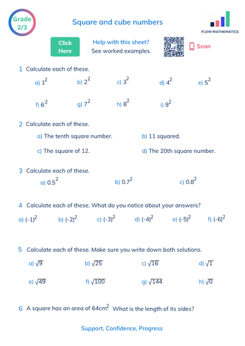 Square and cube numbers | Teaching Resources