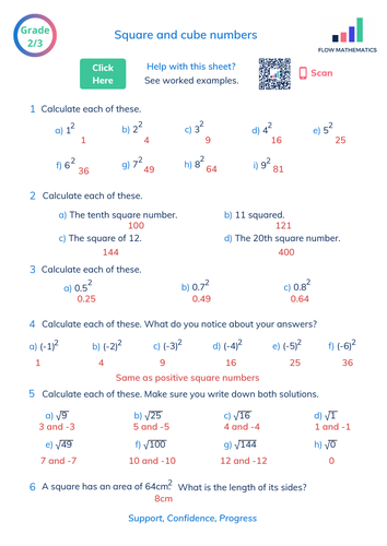 Square and cube numbers | Teaching Resources