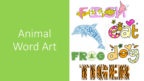Animal Word Art | Teaching Resources