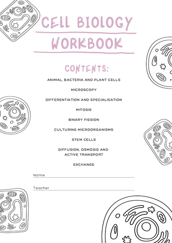 GCSE Cell Biology Workbook | Teaching Resources