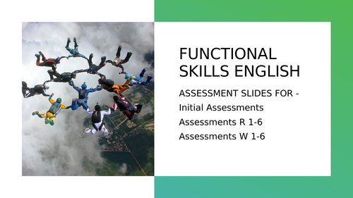 New Functional Skills English - 30 Page Assessment Booklet | Teaching Resources