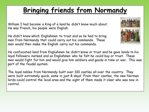 Norman Consolidation of Power | Teaching Resources