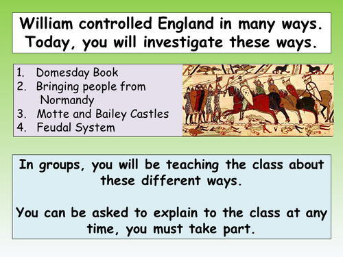 Norman Consolidation of Power | Teaching Resources