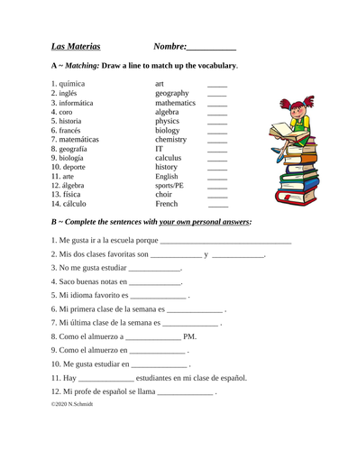 Spanish Worksheets For Teachers Spanish: Time Practice Worksheets By