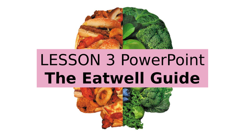 KS3 Food - The Eatwell Guide LESSON | Teaching Resources