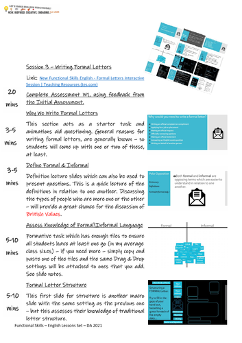 New Functional Skills English - Formal Letters Interactive Off & Online ...