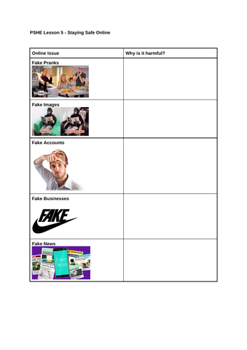 Staying Safe Online - Year 6 PSHE Curriculum 2020 | Teaching Resources