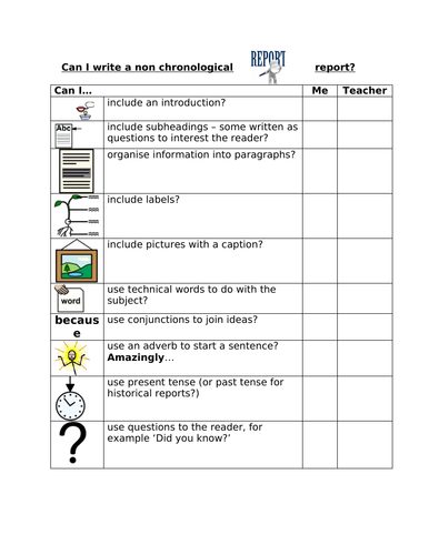 Genre Writing Checklist for KS1 | Teaching Resources