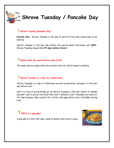 Shrove Tuesday 2024 | Teaching Resources