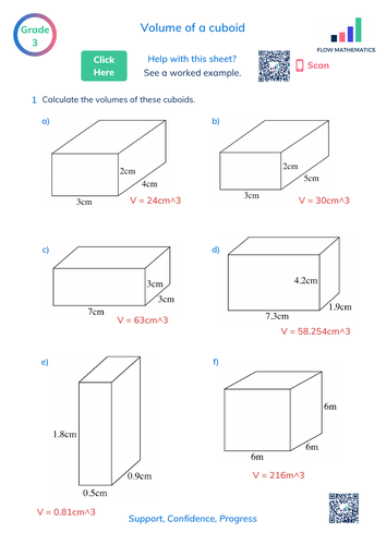 Volume of a cuboid | Teaching Resources