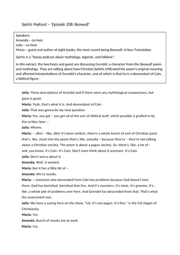 AS English Language - Language & Context - Podcasts | Teaching Resources