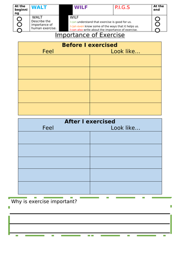 Science Exercise Worksheet | Teaching Resources
