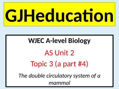 Double circulatory system of a mammal (WJEC A-level Biology) | Teaching ...