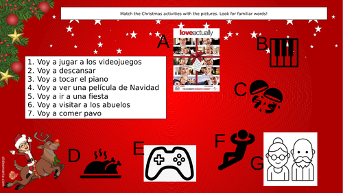 Christmas Lesson in Spanish | Teaching Resources