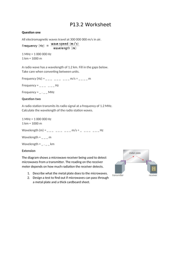 AQA GCSE Physics (9-1) - P13.2 Light, infrared microwaves, and radio ...