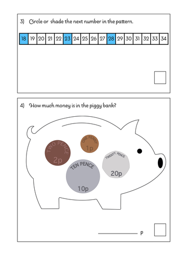 Maths Progress Test: Age 7 | Teaching Resources