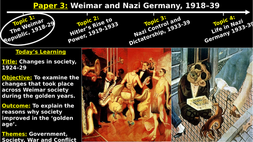 Edexcel GCSE History: Weimar & Nazi Germany, 1918-39 - Topic 1: The ...