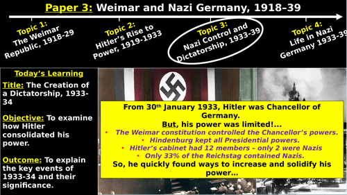 Edexcel GCSE History: Weimar and Nazi Germany, 1918-1939 (Complete Unit ...