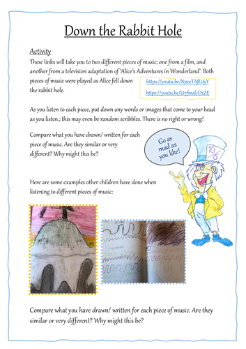 Alice In Wonderland Activities Elementary