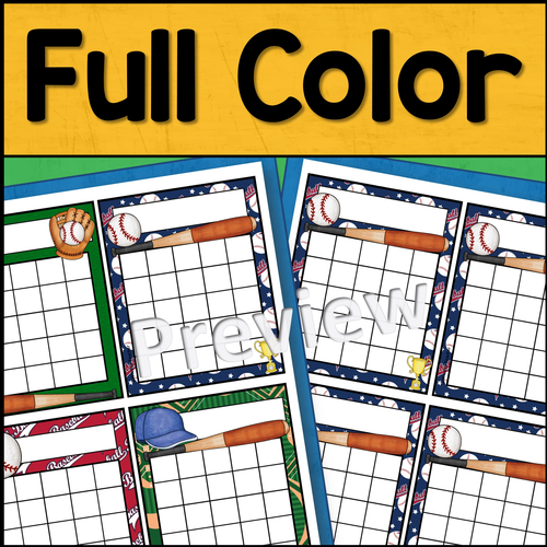 Baseball Sticker Reward Charts - Sports Theme Positive Behavior ...
