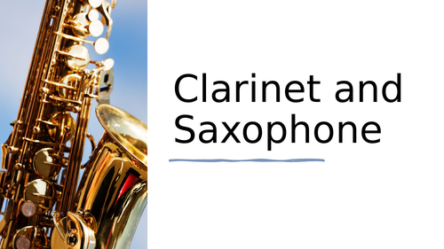 Woodwind Instruments for Online Learning | Teaching Resources