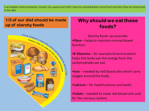 Starchy foods part 1 | Teaching Resources