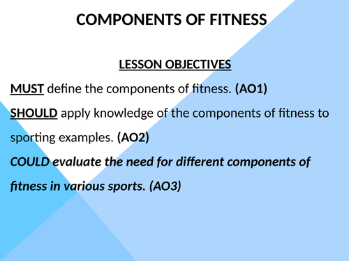 GCSE PE- Components of Fitness & Fitness Testing | Teaching Resources