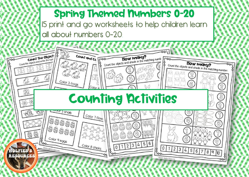 Spring Numbers 0-20 | Teaching Resources