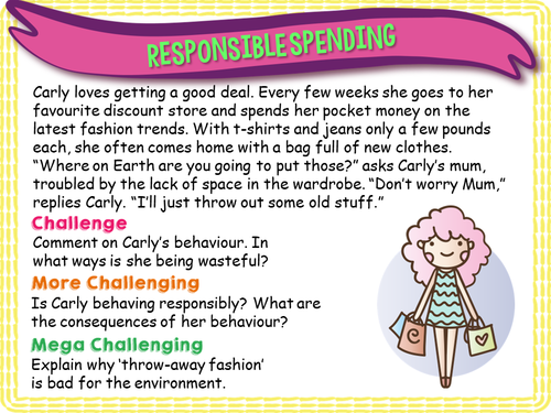 Responsible Spending PSHE | Teaching Resources