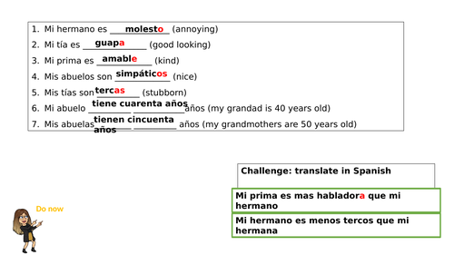 mi familia y mis amigos | Teaching Resources