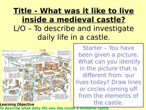 Life in a Medieval Castle - KS3 History Normans | Teaching Resources