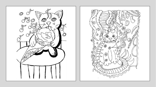 10 Cats Colouring Sheets EYFS | Teaching Resources