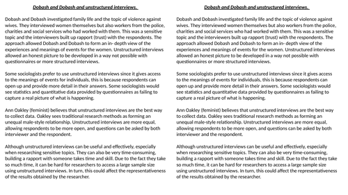 GCSE sociology [EDUQAS/ WJEC]- Research methods. Interviews. | Teaching ...