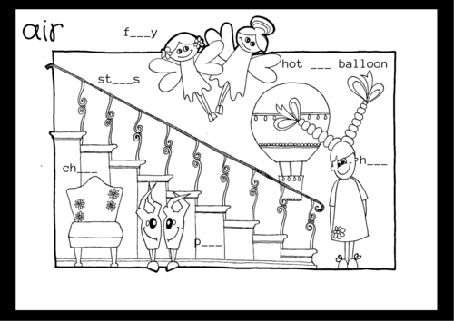 Phonics spotter air - worksheet and poster | Teaching Resources