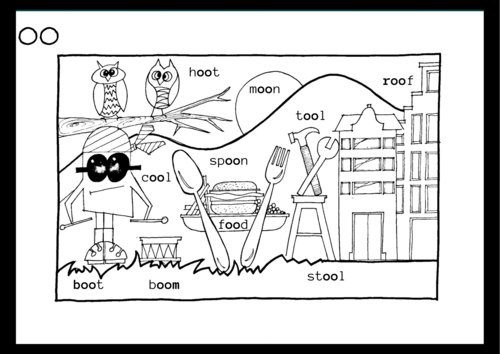 Phonics spotter oo (zoo) - worksheet and poster | Teaching Resources