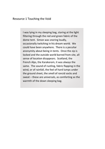 High School English: Non-fiction Unit for Grades 9-10 - Mountaineering ...