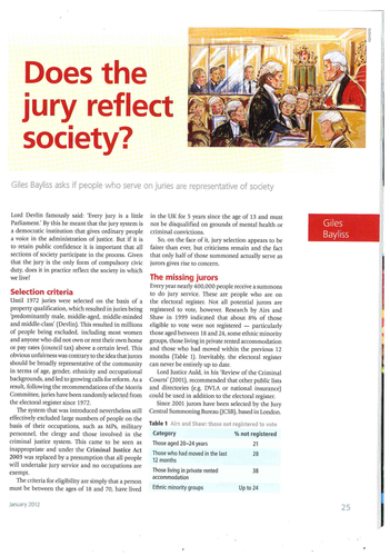 Jury System in the UK | Teaching Resources