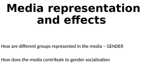 Sociology Cambridge International A level TOPIC: The Media Part 2 Media ...
