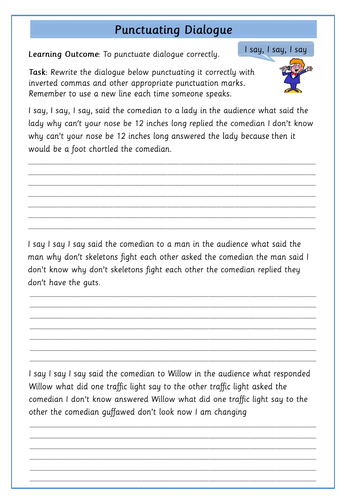 Inverted Commas (Speech Marks) | Teaching Resources