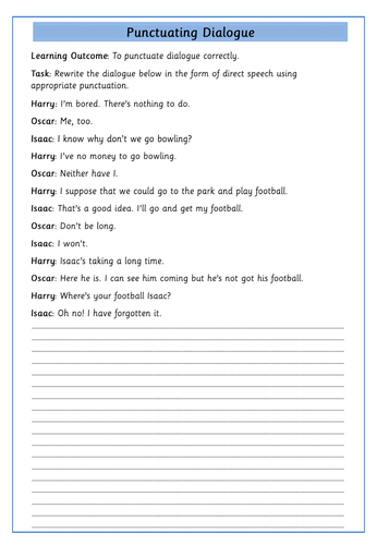 Inverted Commas (Speech Marks) | Teaching Resources