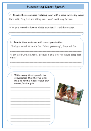 Inverted Commas (Speech Marks) | Teaching Resources