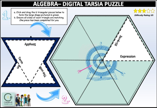 Statistics and Algebra Digital Puzzles | Teaching Resources