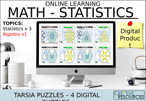 Statistics and Algebra Digital Puzzles | Teaching Resources