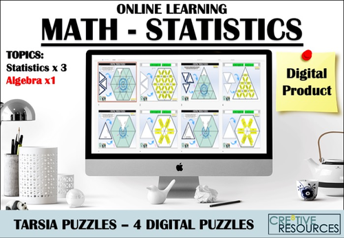 Statistics and Algebra Digital Puzzles | Teaching Resources