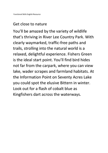 High School English: Non-fiction Unit for Grades 9-10 - Leisure ...