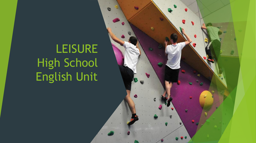 High School English: Non-fiction Unit for Grades 9-10 - Leisure ...