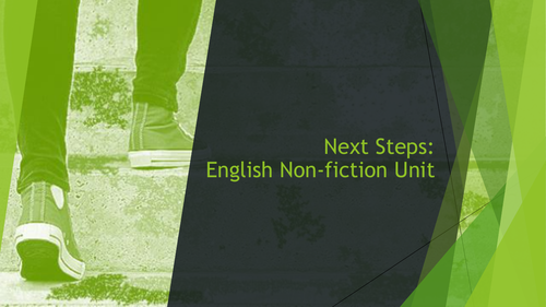 High School English: Non-fiction Unit for Grades 9-10 - Next Steps ...
